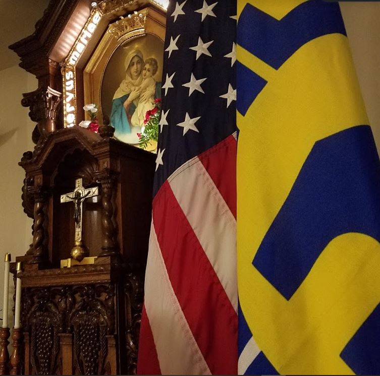 flags in shrine | Schoenstatt Families USA